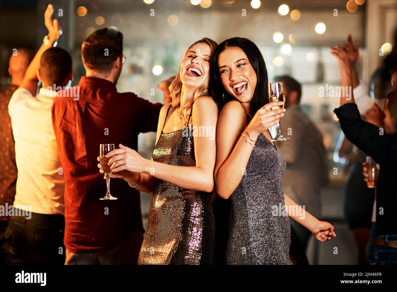 Two women dancing together hi-res stock photography and images - Alamy