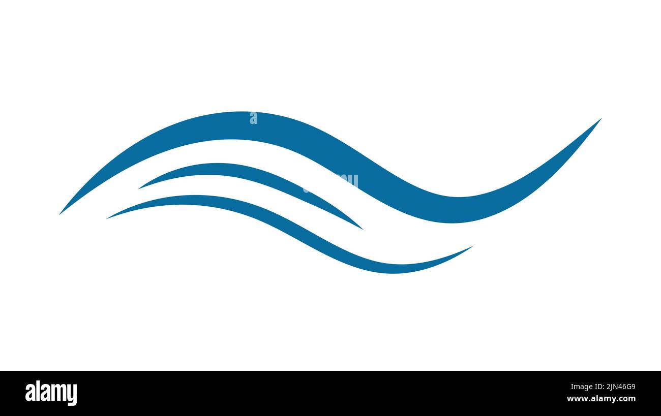 Blue wave icon Stock Vector Image & Art - Alamy