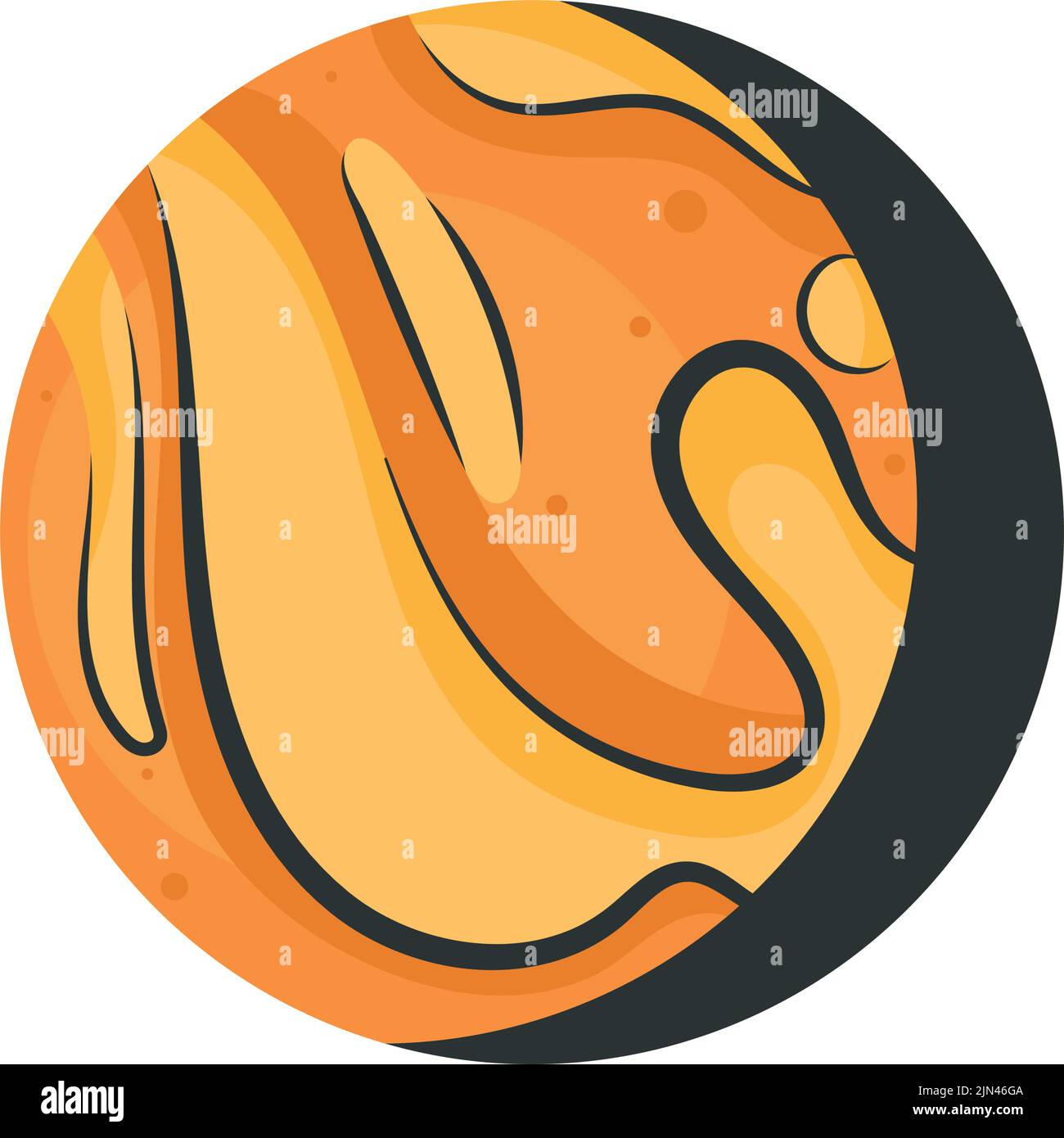 yellow planet space outer icon Stock Vector Image & Art - Alamy