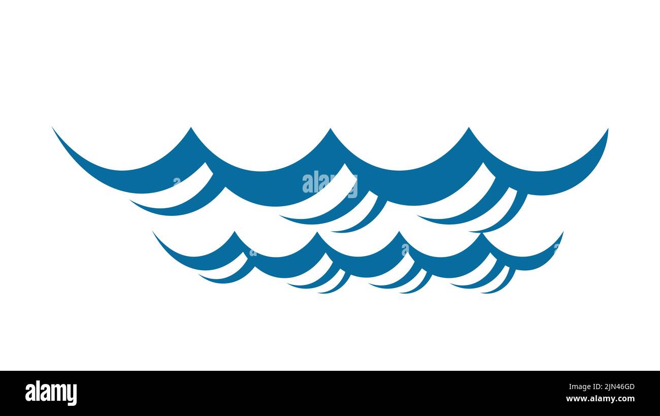 Blue wave icon Stock Vector Image & Art - Alamy