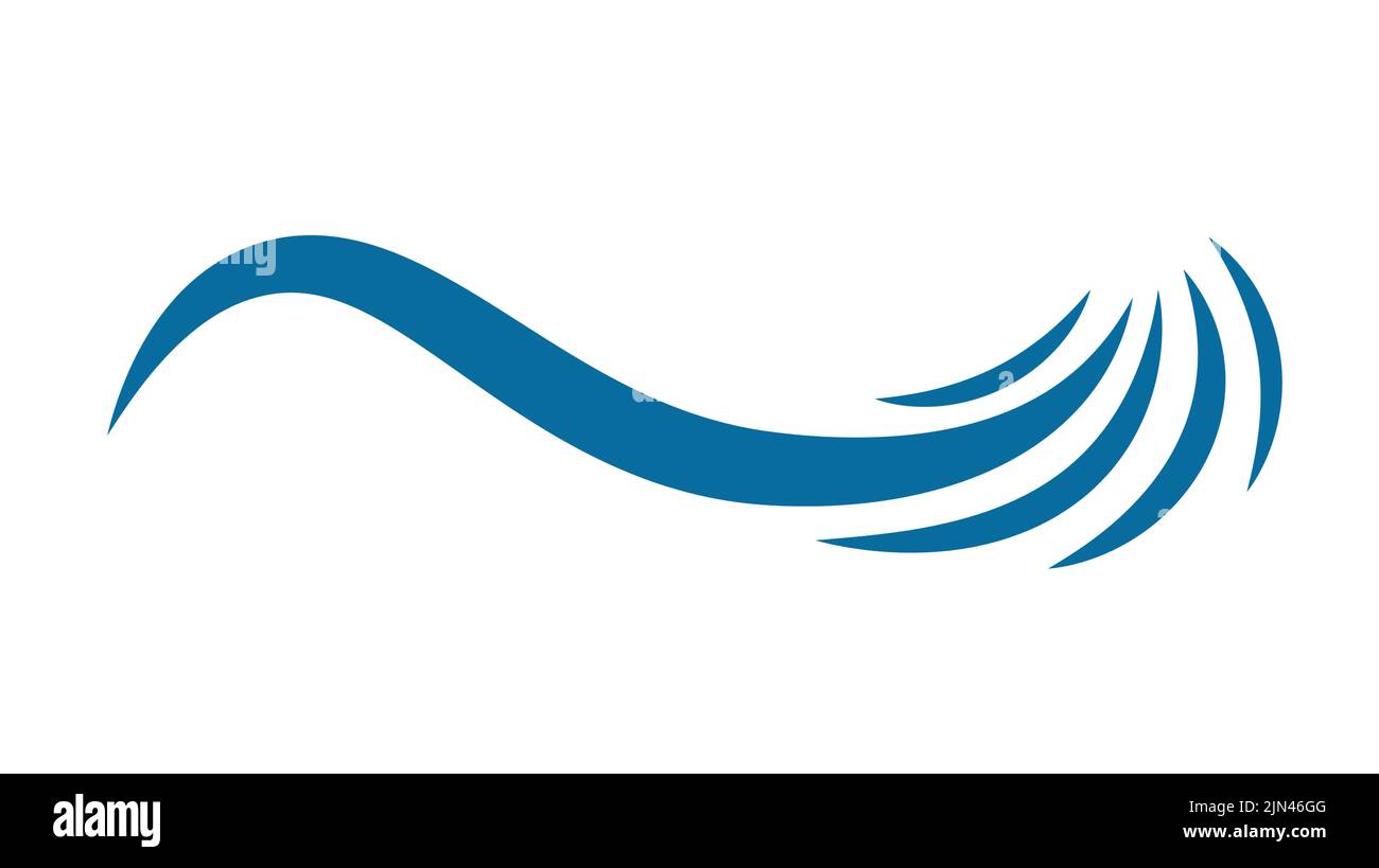 Blue wave icon Stock Vector Image & Art - Alamy