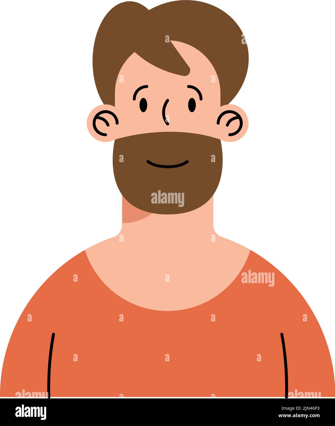young man bearded avatar character Stock Vector Image & Art - Alamy