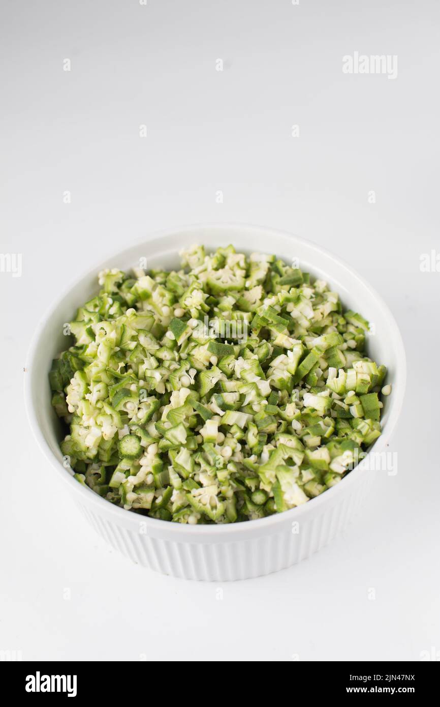 Lady fingers plant hi-res stock photography and images - Alamy