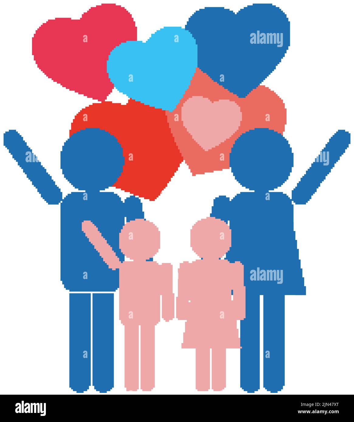 Family member symbol vector illustration Stock Vector Image & Art - Alamy