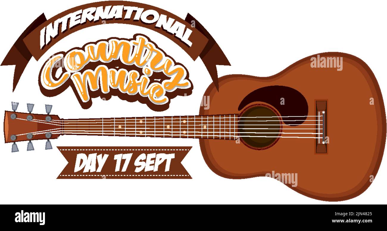 International Country Music Poster Design illustration Stock Vector ...