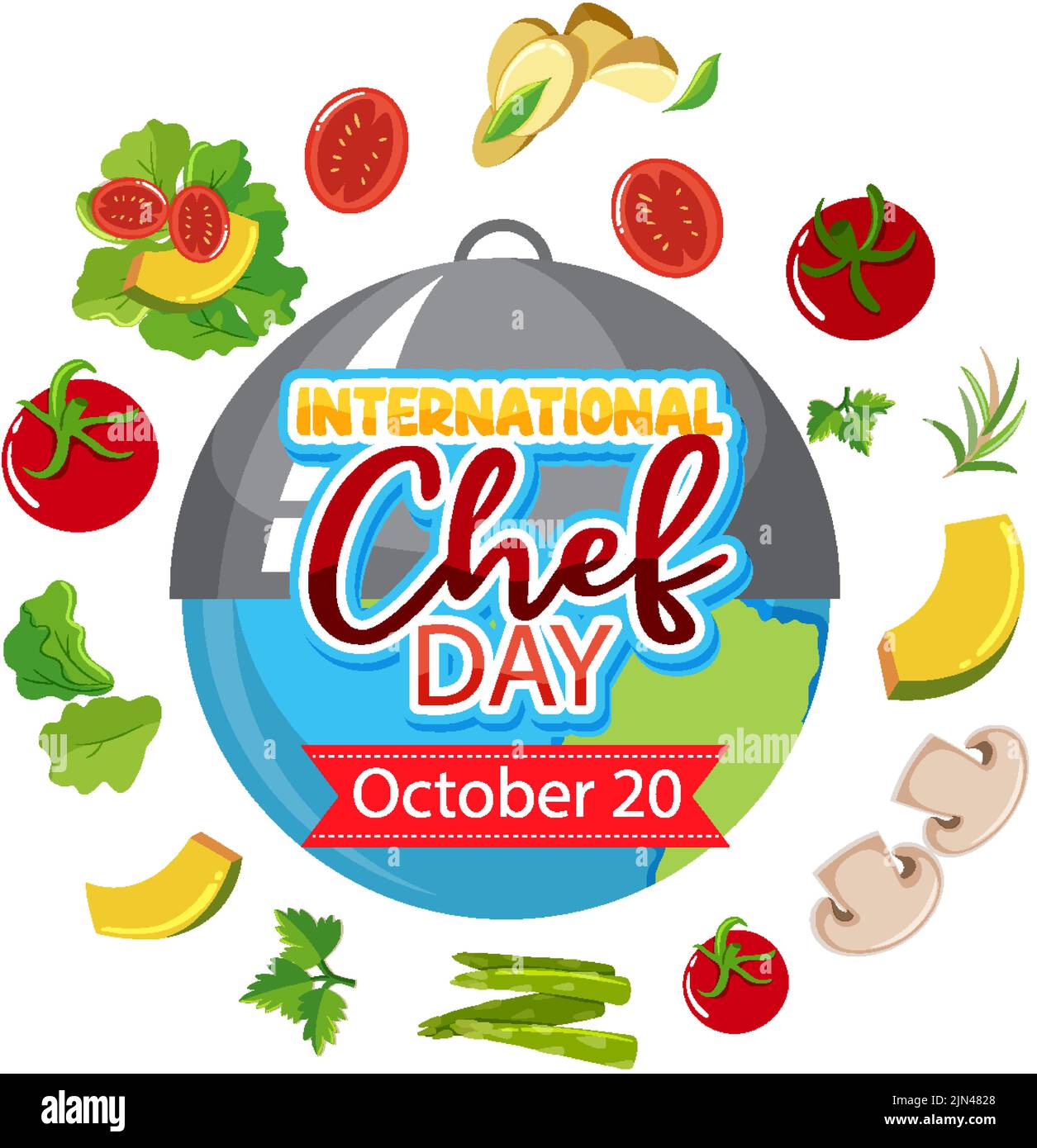 International Chef Day Poster Design illustration Stock Vector Image ...