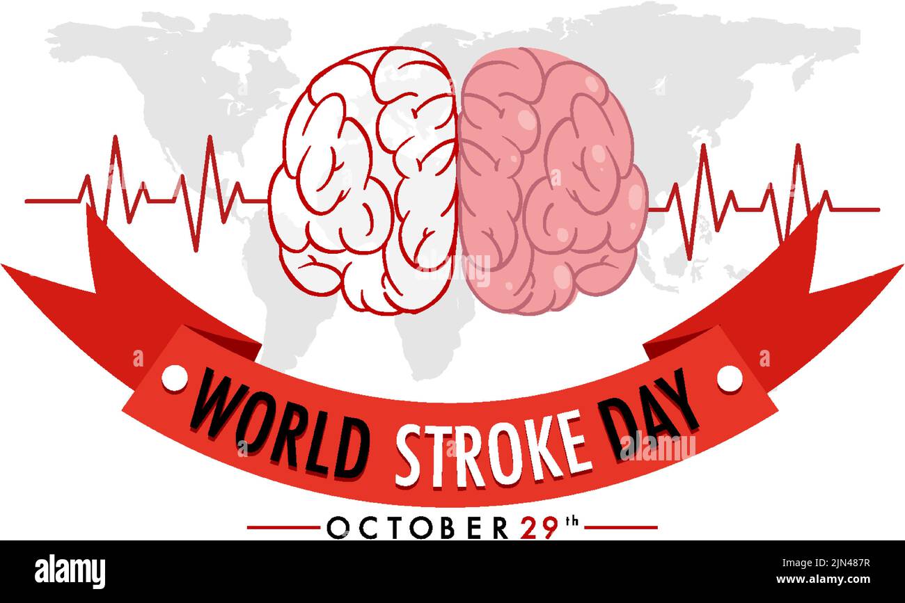 World Stroke Day Banner Design illustration Stock Vector Image & Art ...