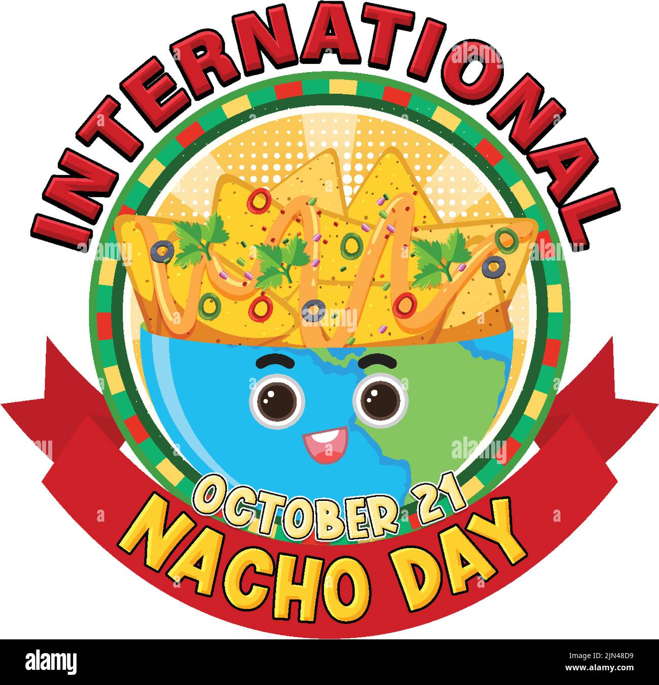 International Nacho Day Banner Design illustration Stock Vector Image ...