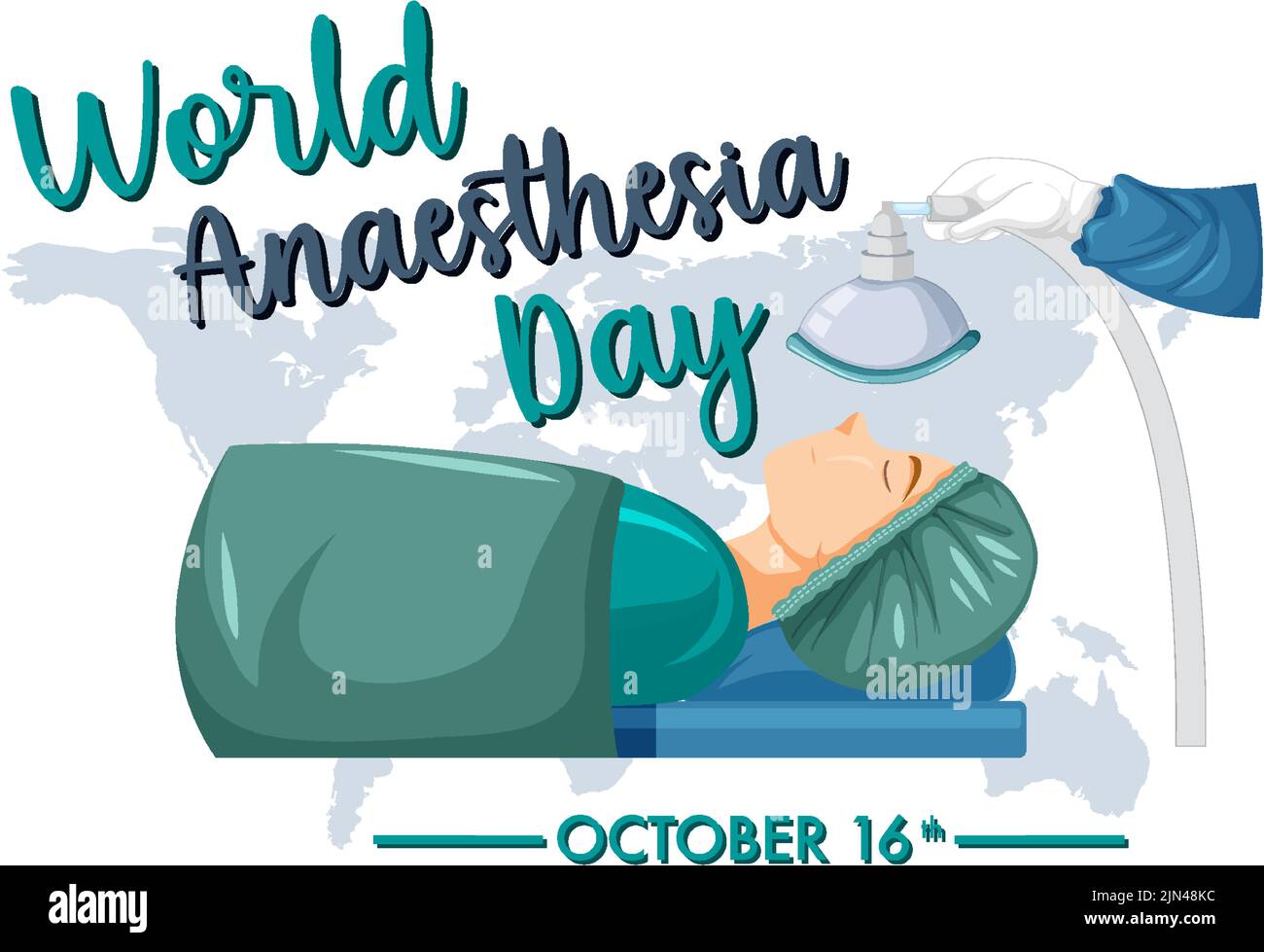 World Anaesthesia Day Banner Design illustration Stock Vector Image ...