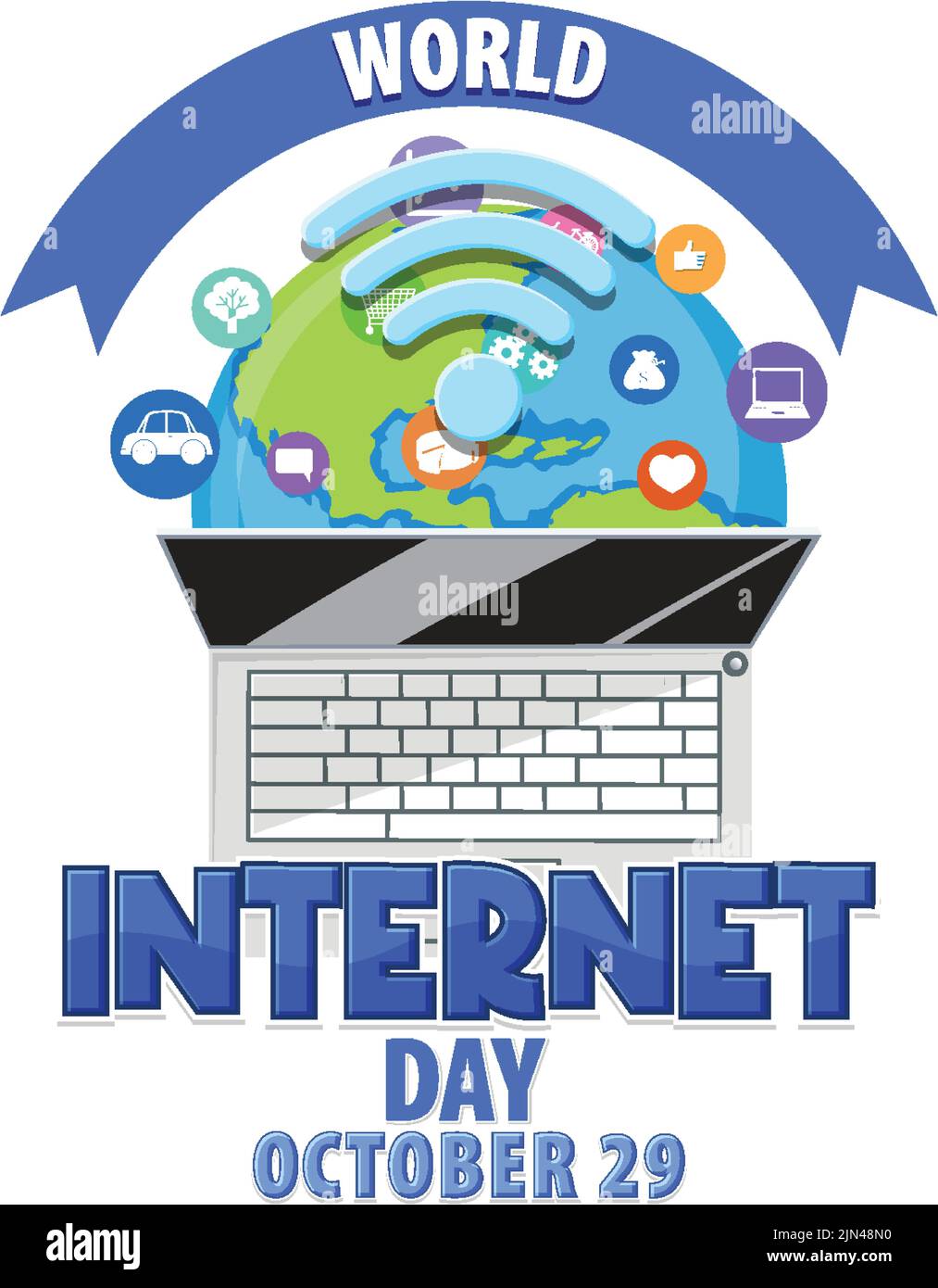 World Internet Day Banner Design illustration Stock Vector Image & Art ...