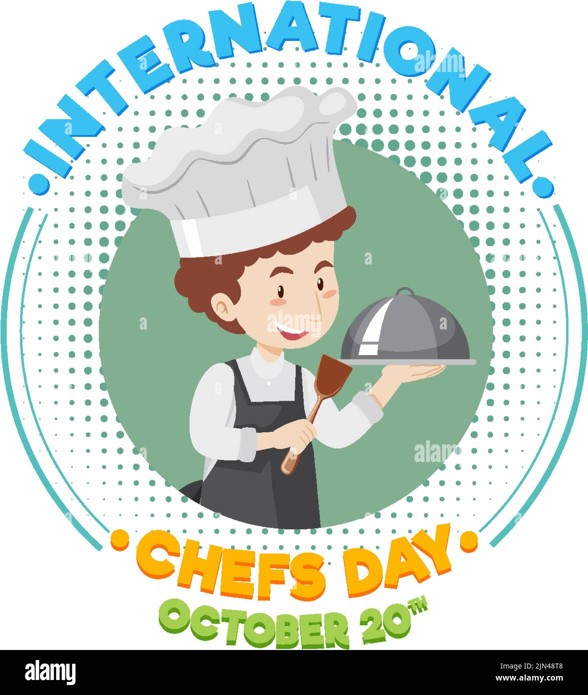 International Chef Day Poster Design illustration Stock Vector Image ...