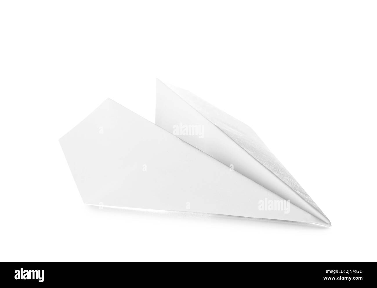 Paper plane on white background Stock Photo - Alamy
