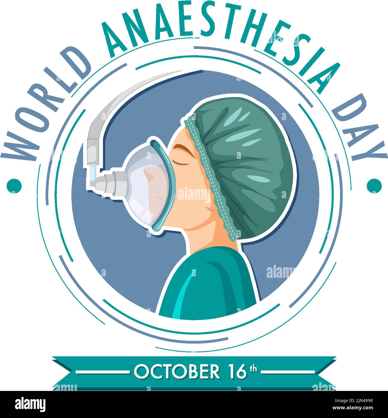 World Anaesthesia Day Banner Design illustration Stock Vector Image ...