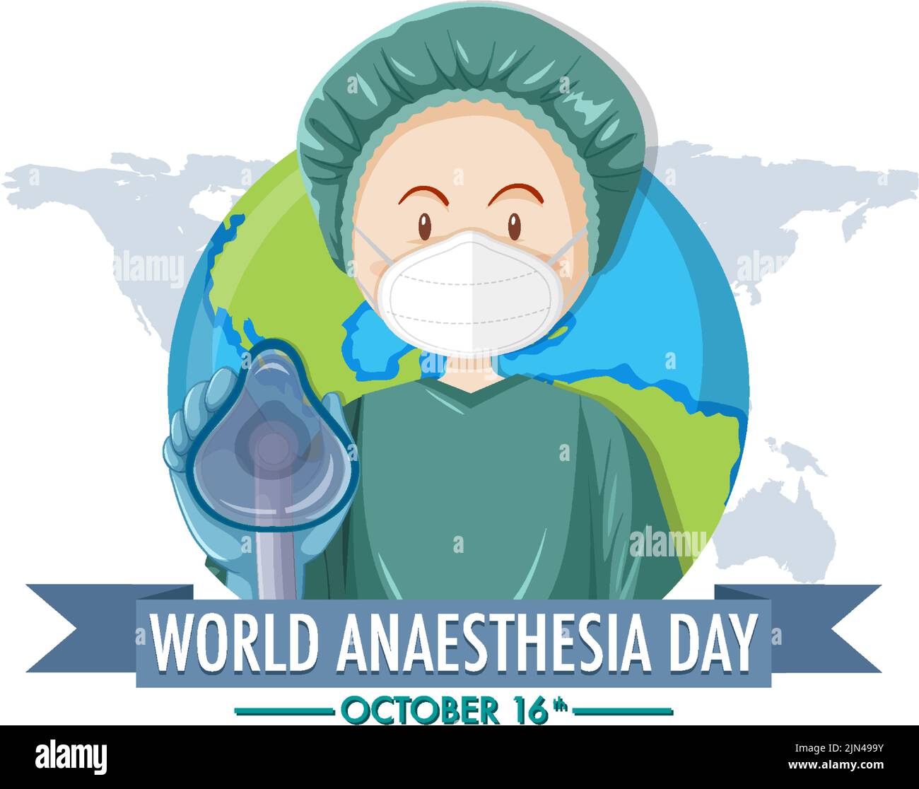 World Anaesthesia Day Banner Design illustration Stock Vector Image ...