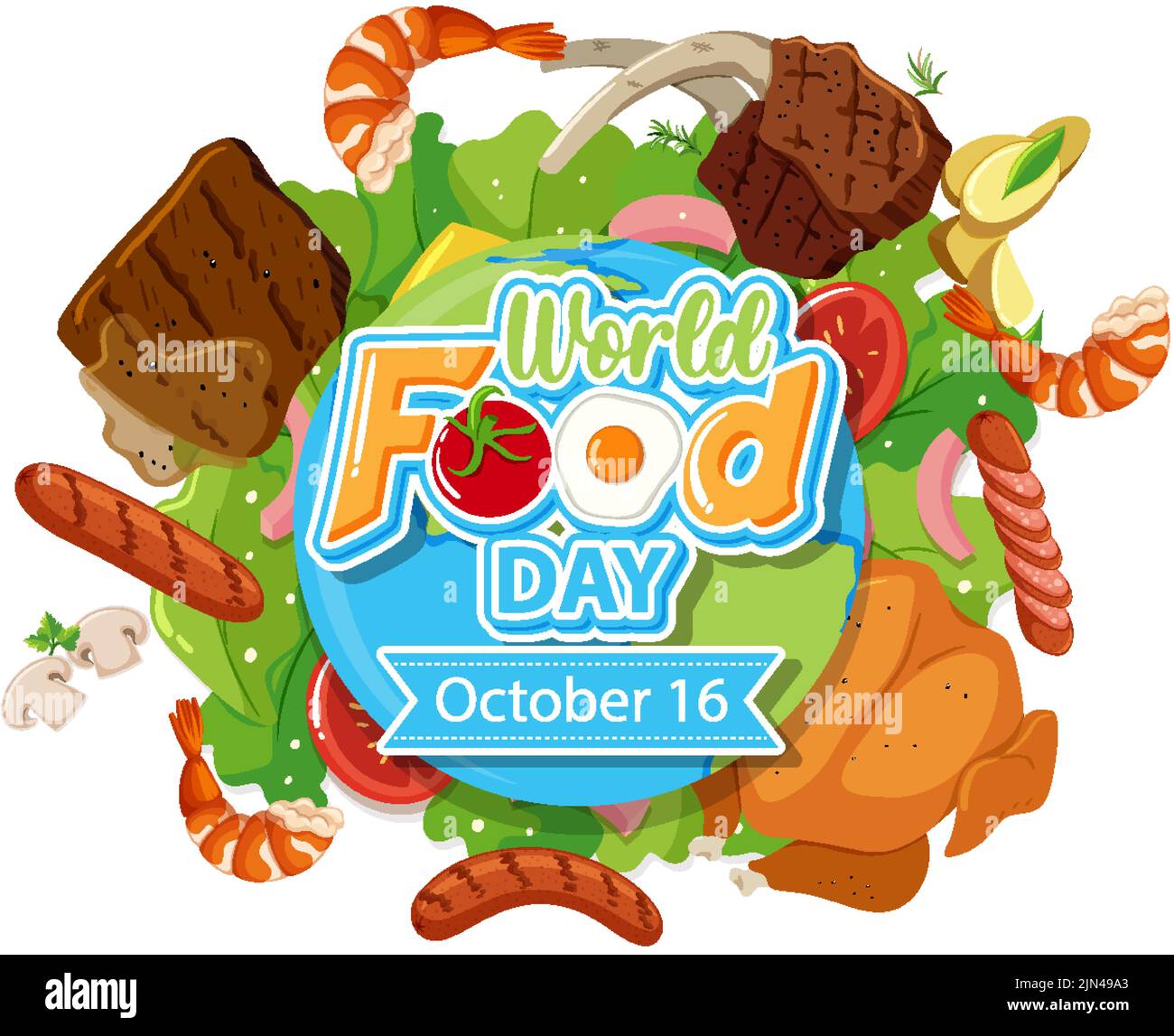 World Food Day Poster Design illustration Stock Vector Image & Art - Alamy