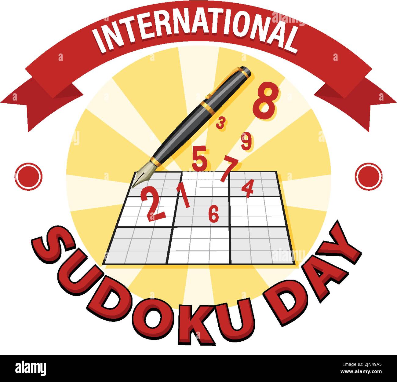 International Sudoku Day Banner Design illustration Stock Vector Image ...