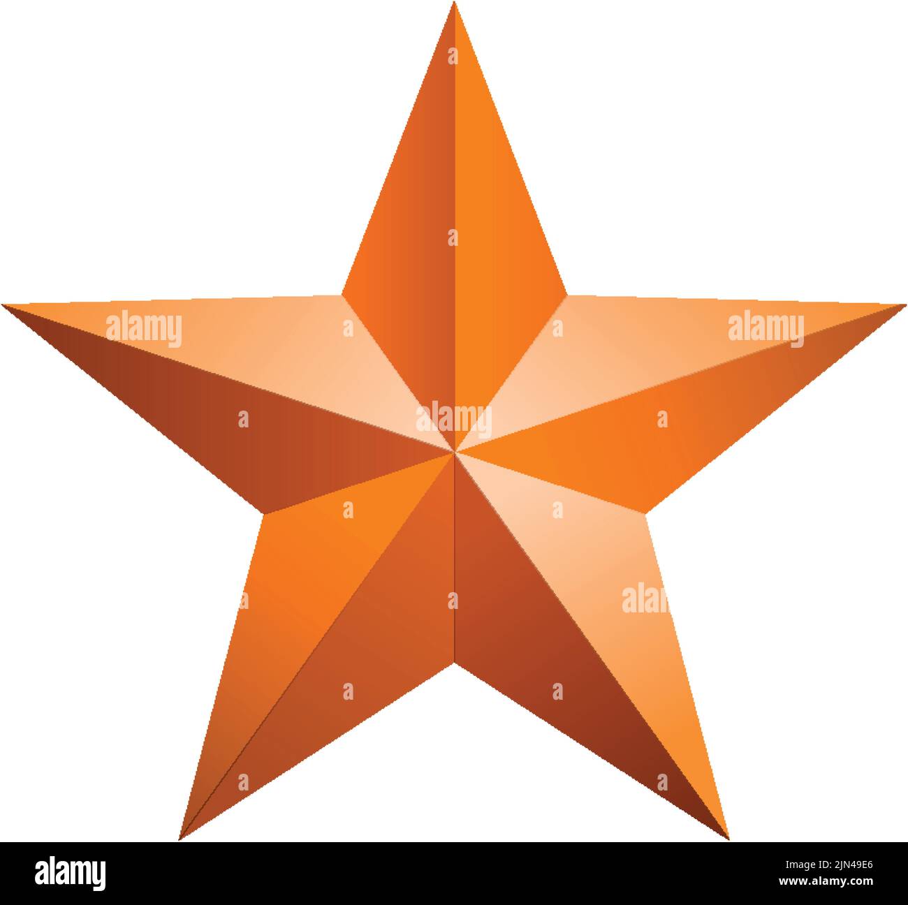 3D metal star isolated illustration Stock Vector Image & Art - Alamy