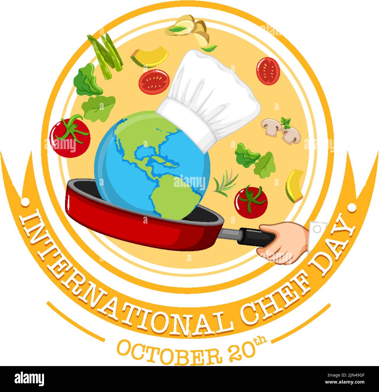 International Chef Day Poster Design illustration Stock Vector Image ...