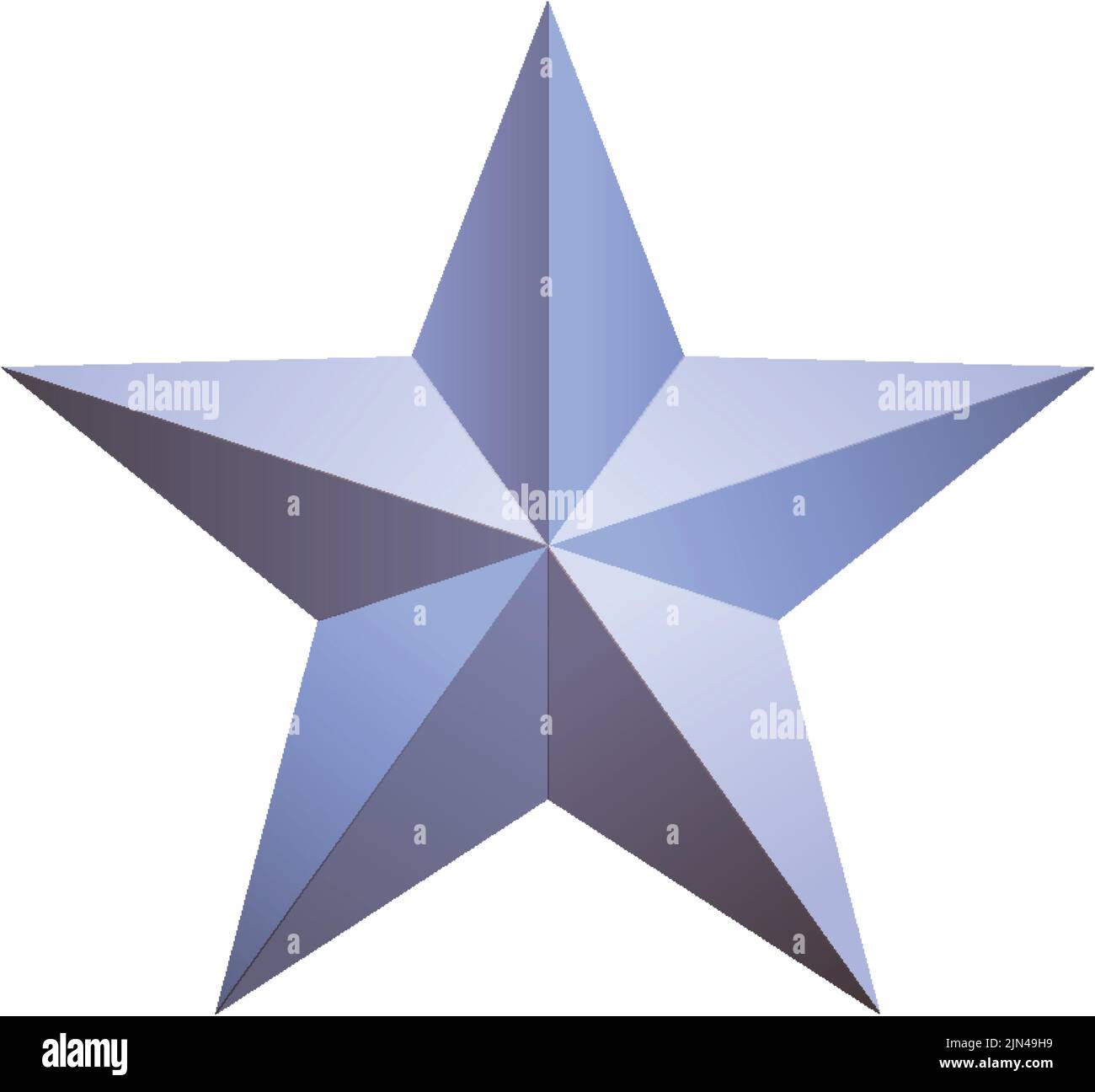 3D metal star isolated illustration Stock Vector Image & Art - Alamy