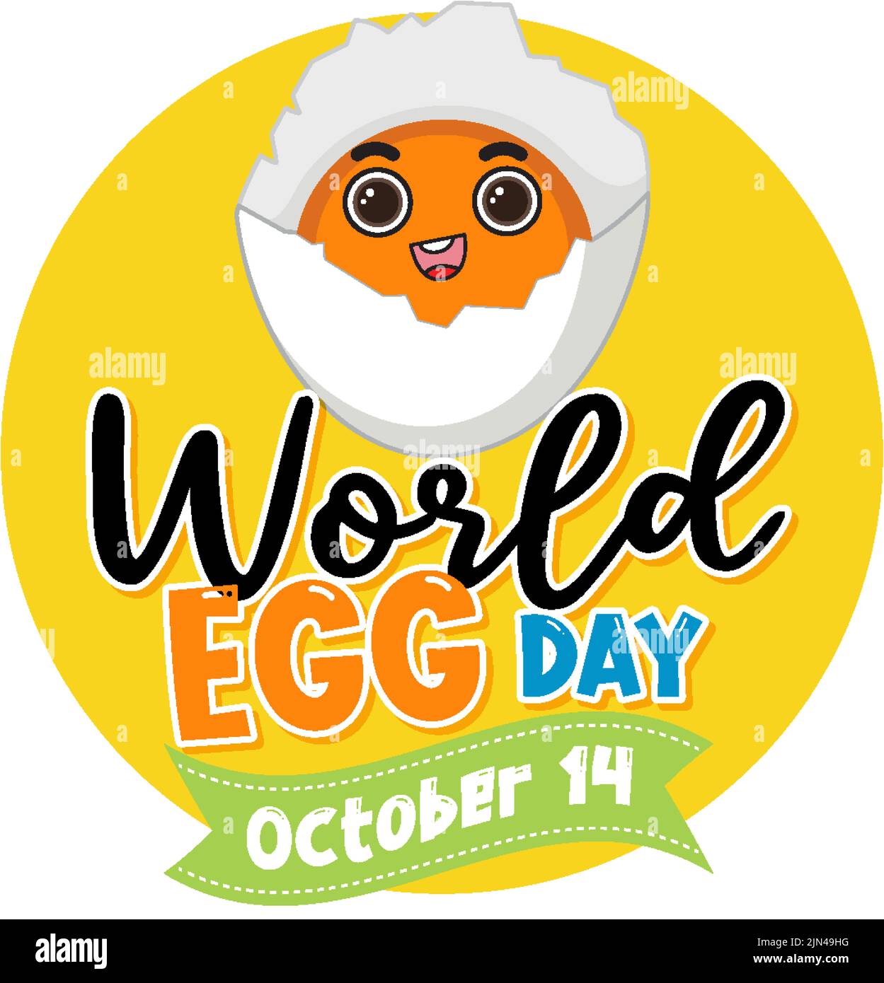 World Egg Day Poster illustration Stock Vector Image & Art - Alamy