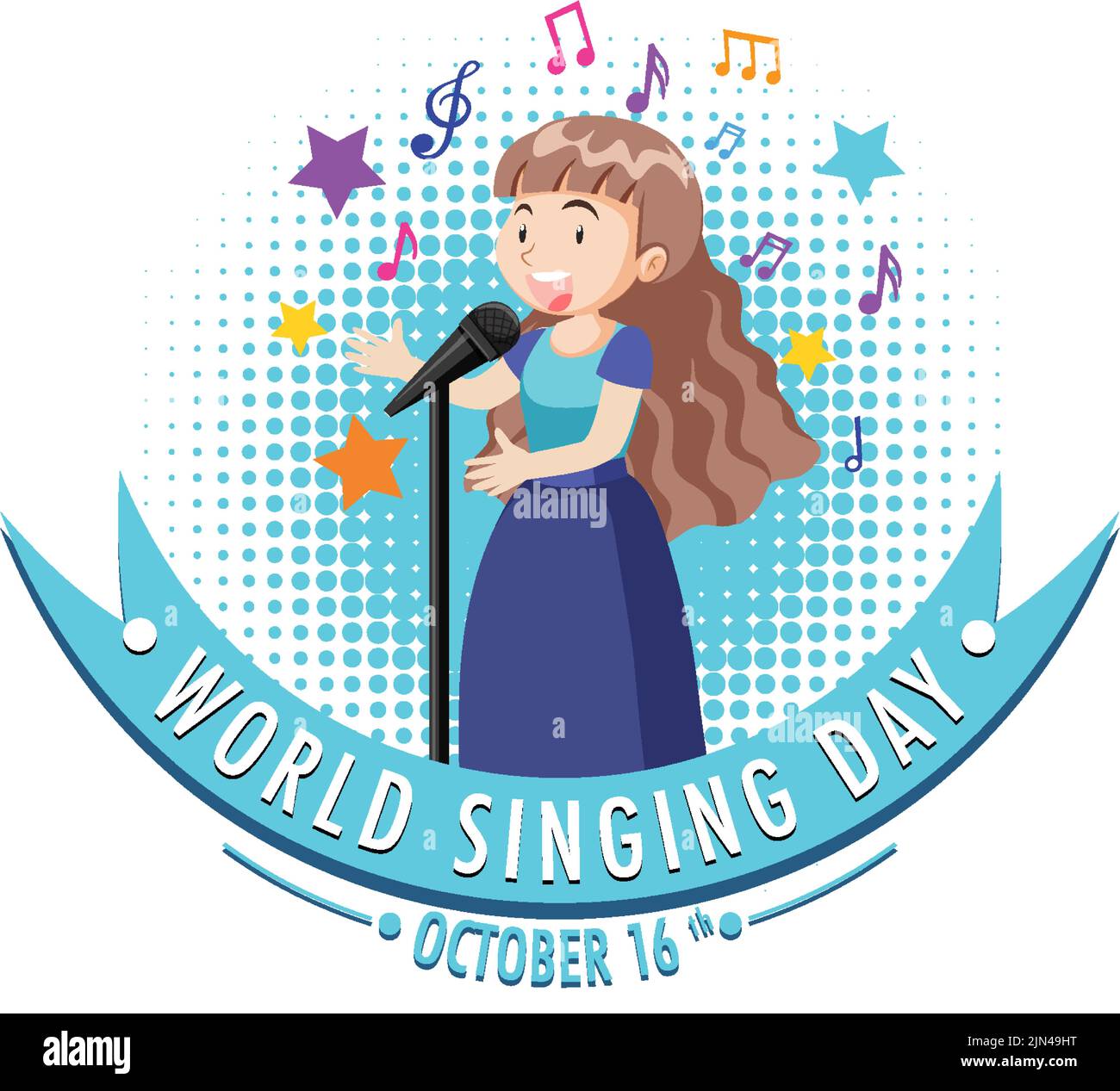 World Singing Day Poster Design illustration Stock Vector Image & Art ...