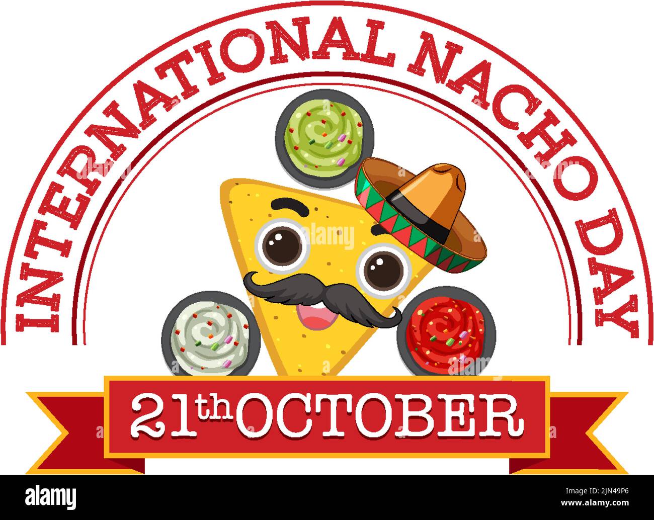 International Nacho Day Poster Design illustration Stock Vector Image ...