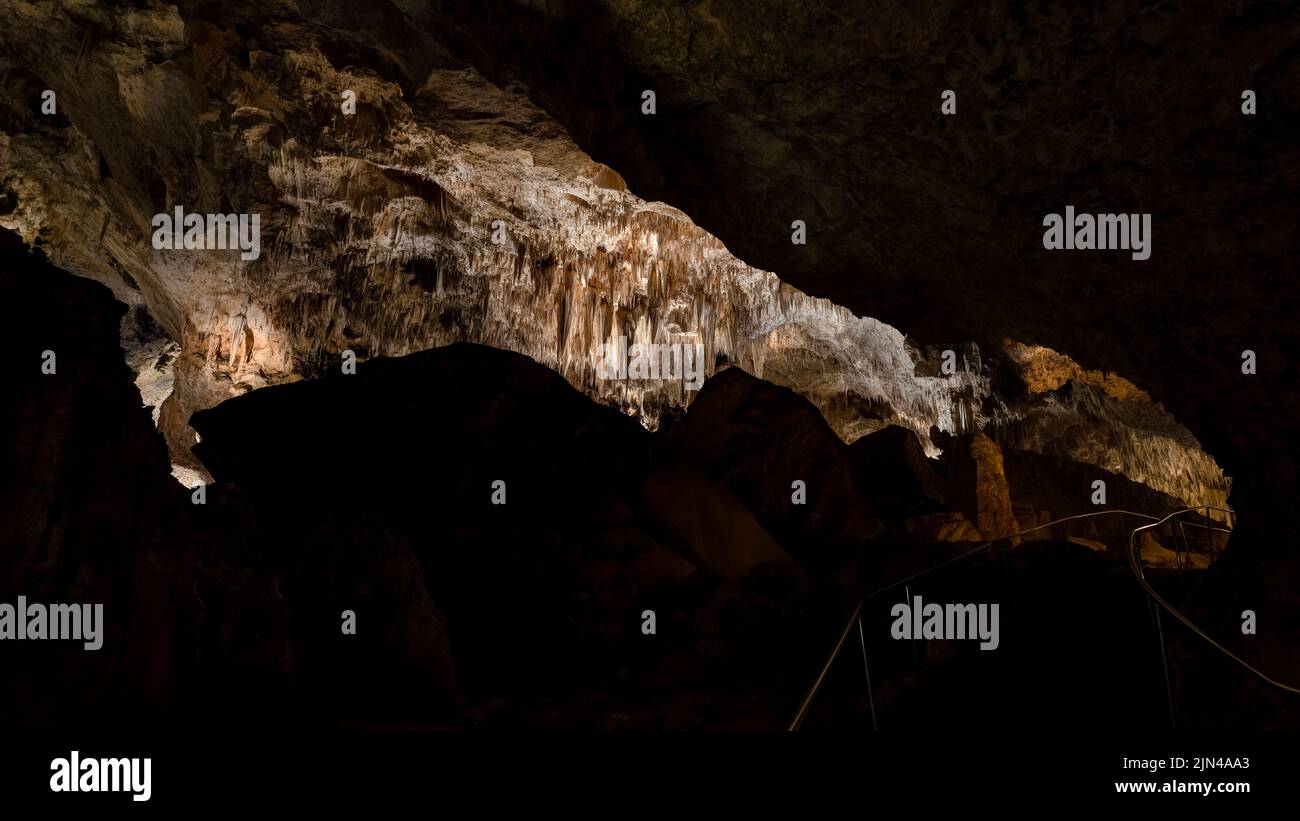 Big Room, Carlsbad Caverns National Park, New Mexico, USA Stock Photo ...