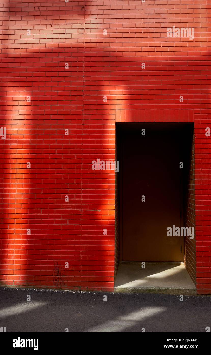 Colorful Alley Door. An alley door in a colorful building Stock Photo ...