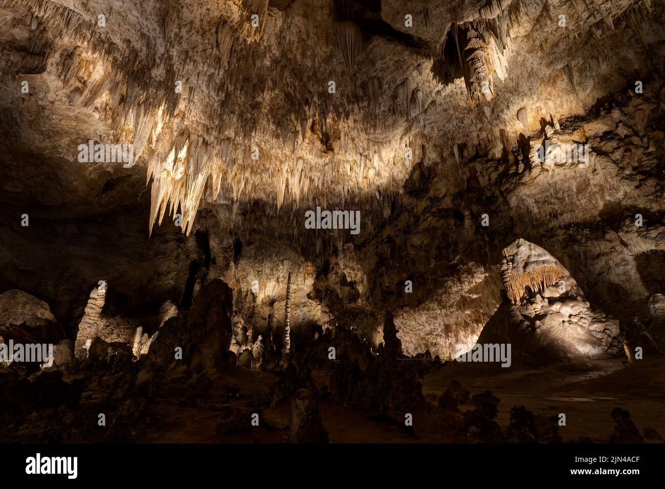 Big Room, Carlsbad Caverns National Park, New Mexico, USA Stock Photo ...