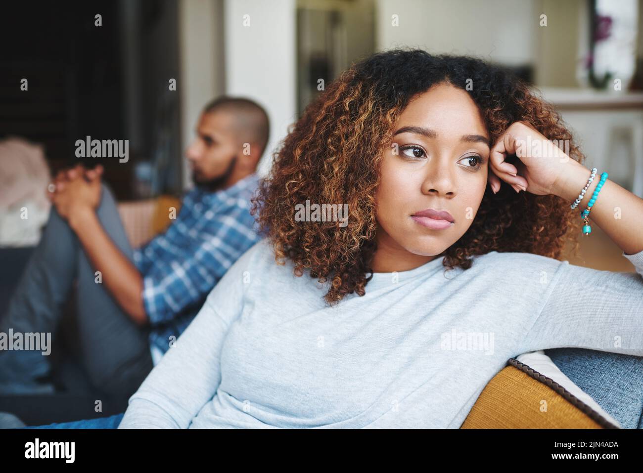 Woman sad man background hi-res stock photography and images - Alamy