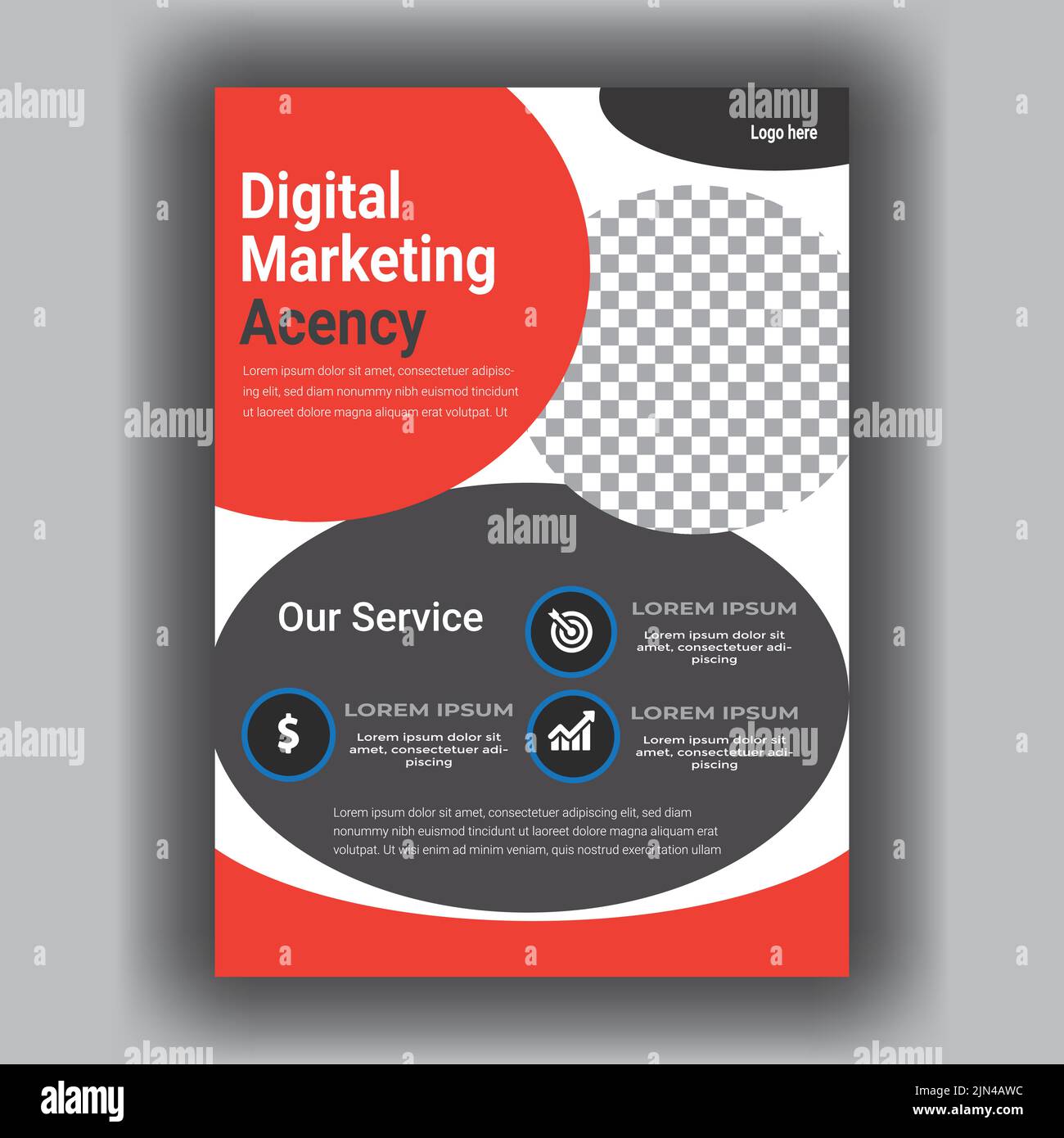 poster flyer pamphlet brochure cover design layout space for photo ...