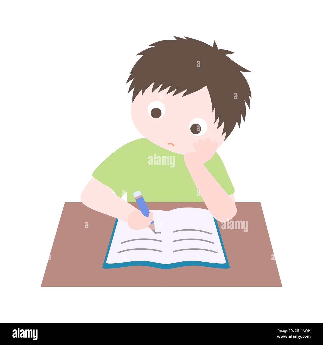 Cartoon illustration school preschool age hi-res stock photography and ...