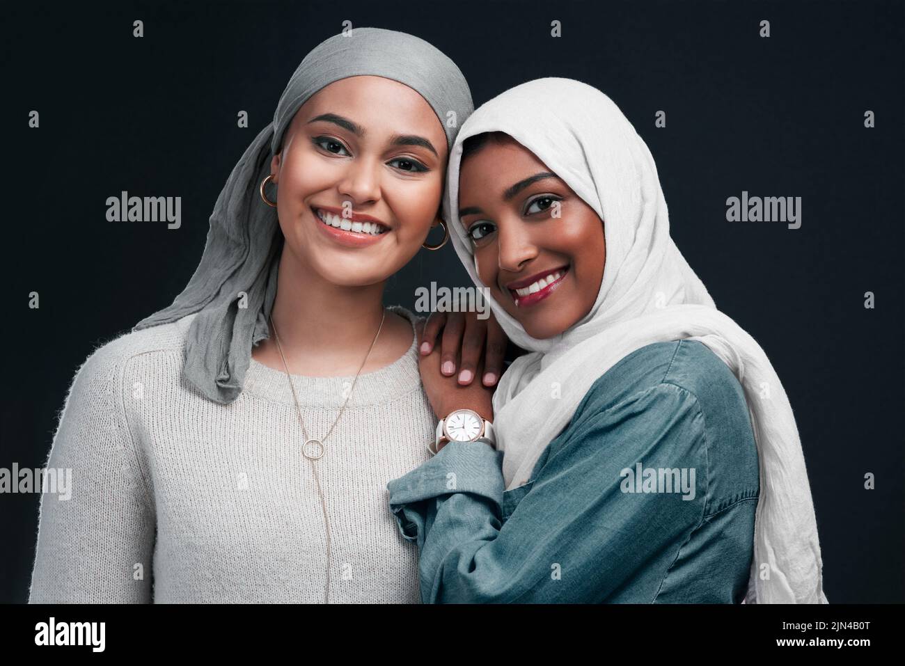 We are muslim and we are proud. two attractive young women wearing ...