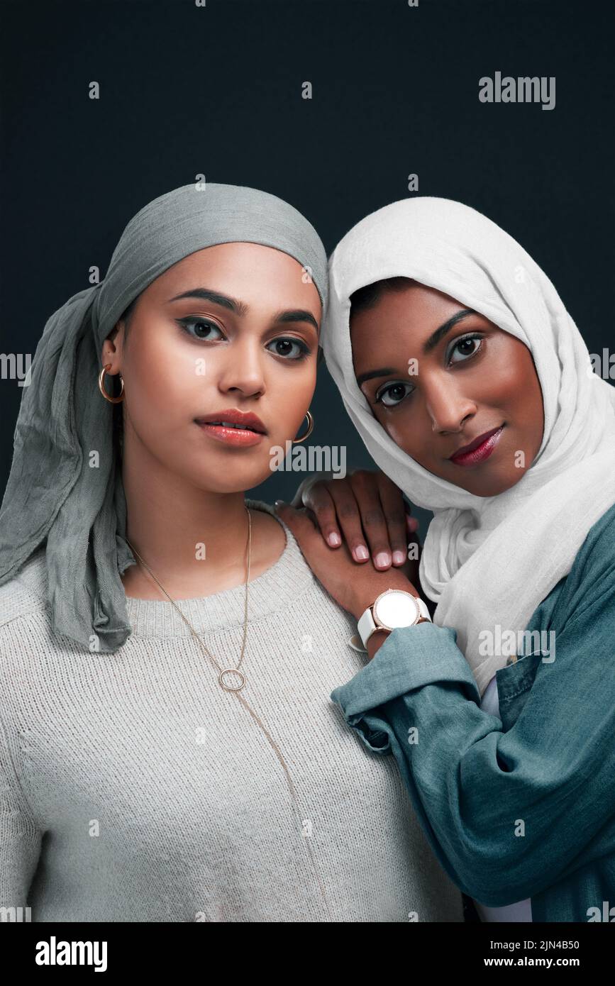 Protecting each other, always. two attractive young women wearing ...