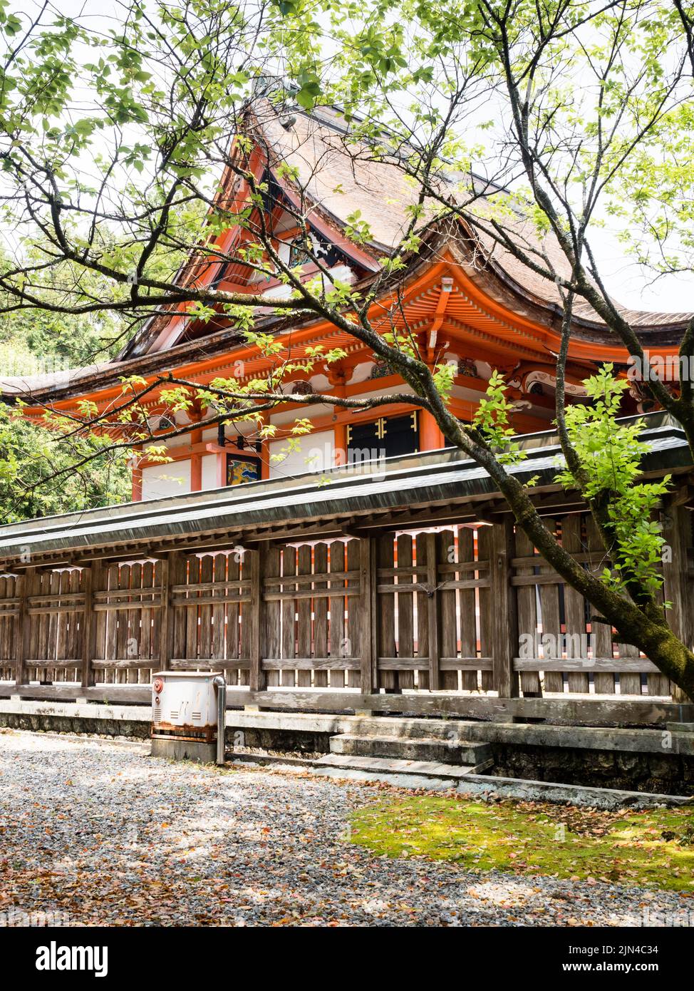 Kochi, Japan - April 6, 2018: On the grounds of historic Tosa shrine ...