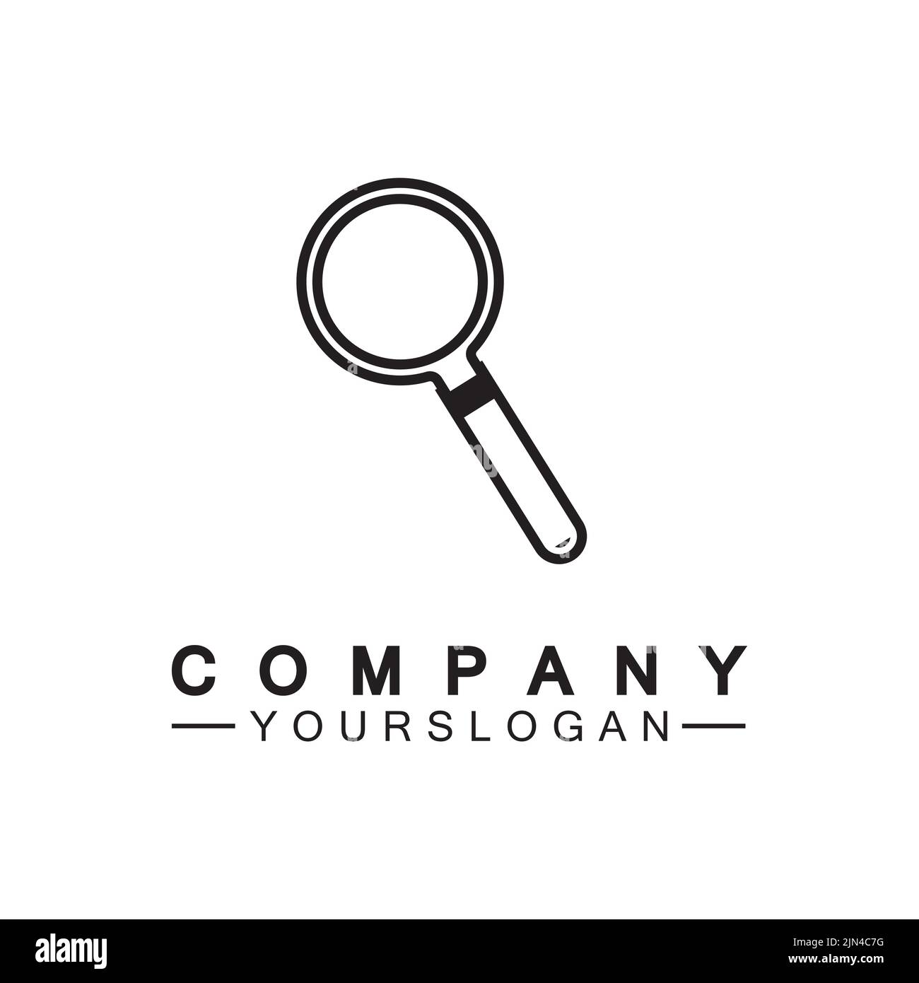 Magnifying glass line icon, outline vector sign, Search symbol, logo ...