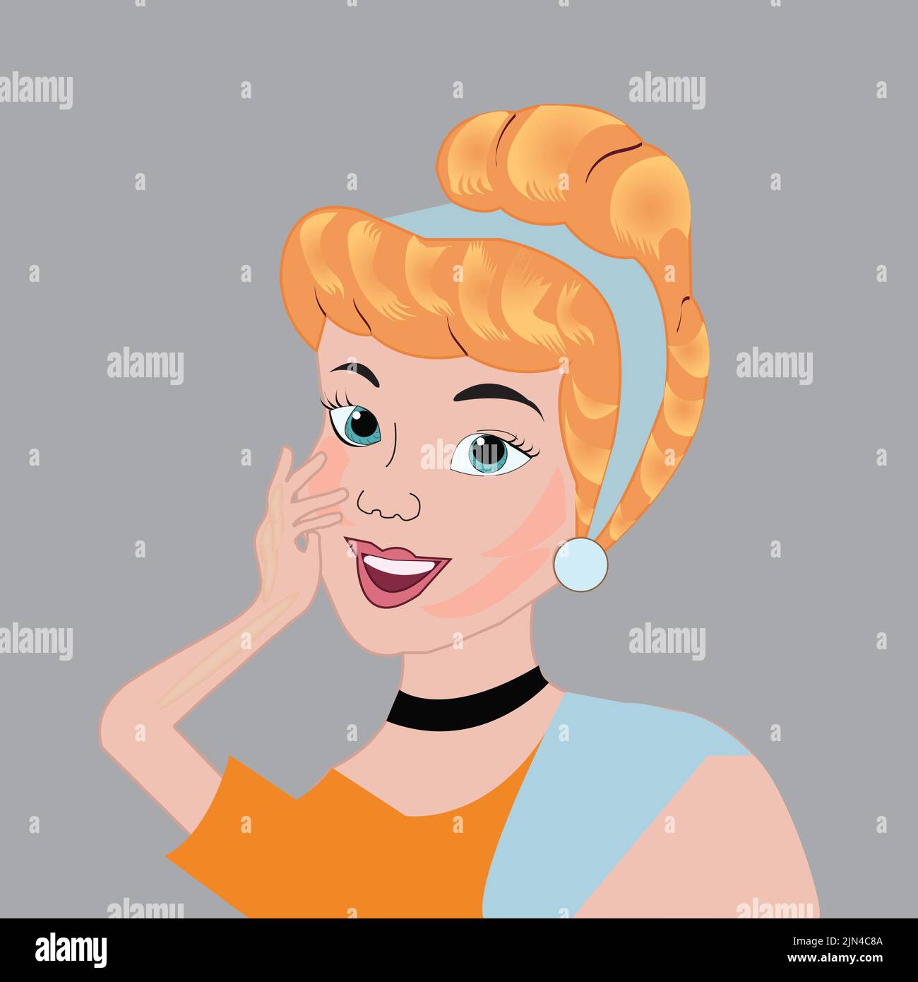 Set Of Portraits Of Women Of Different Gender And Age Diversity