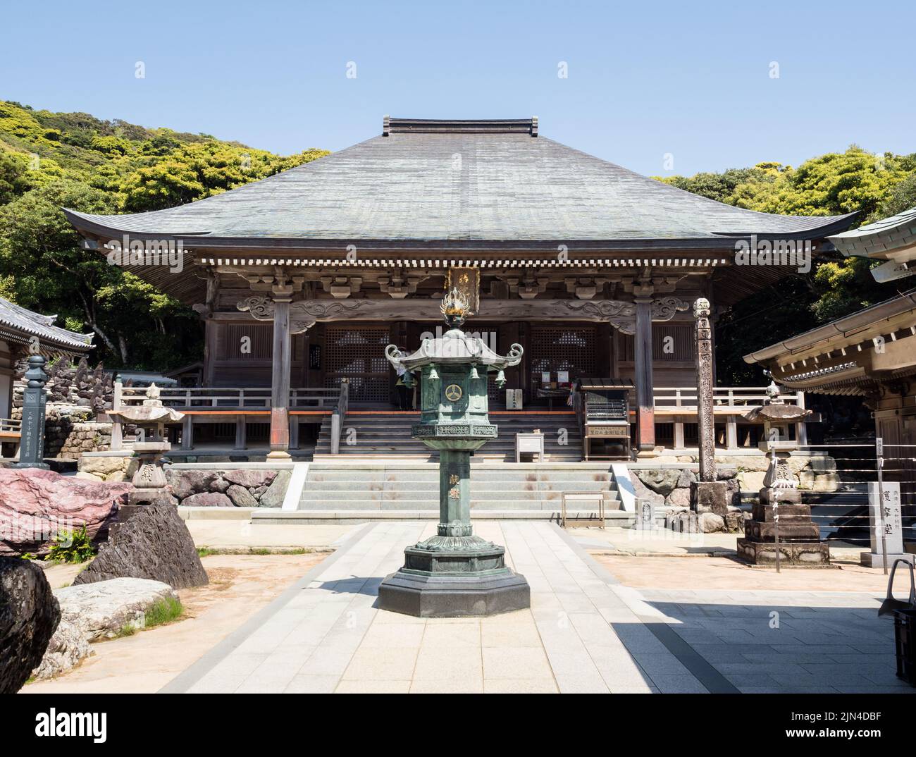 Tosashimizu, Japan - April 8, 2018: Main hall of Kongofukuji, temple ...