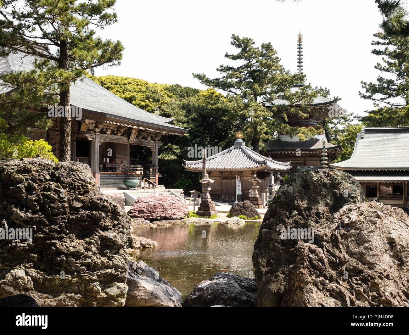 Tosashimizu, Japan - April 8, 2018: On the grounds of Kongofukuji ...