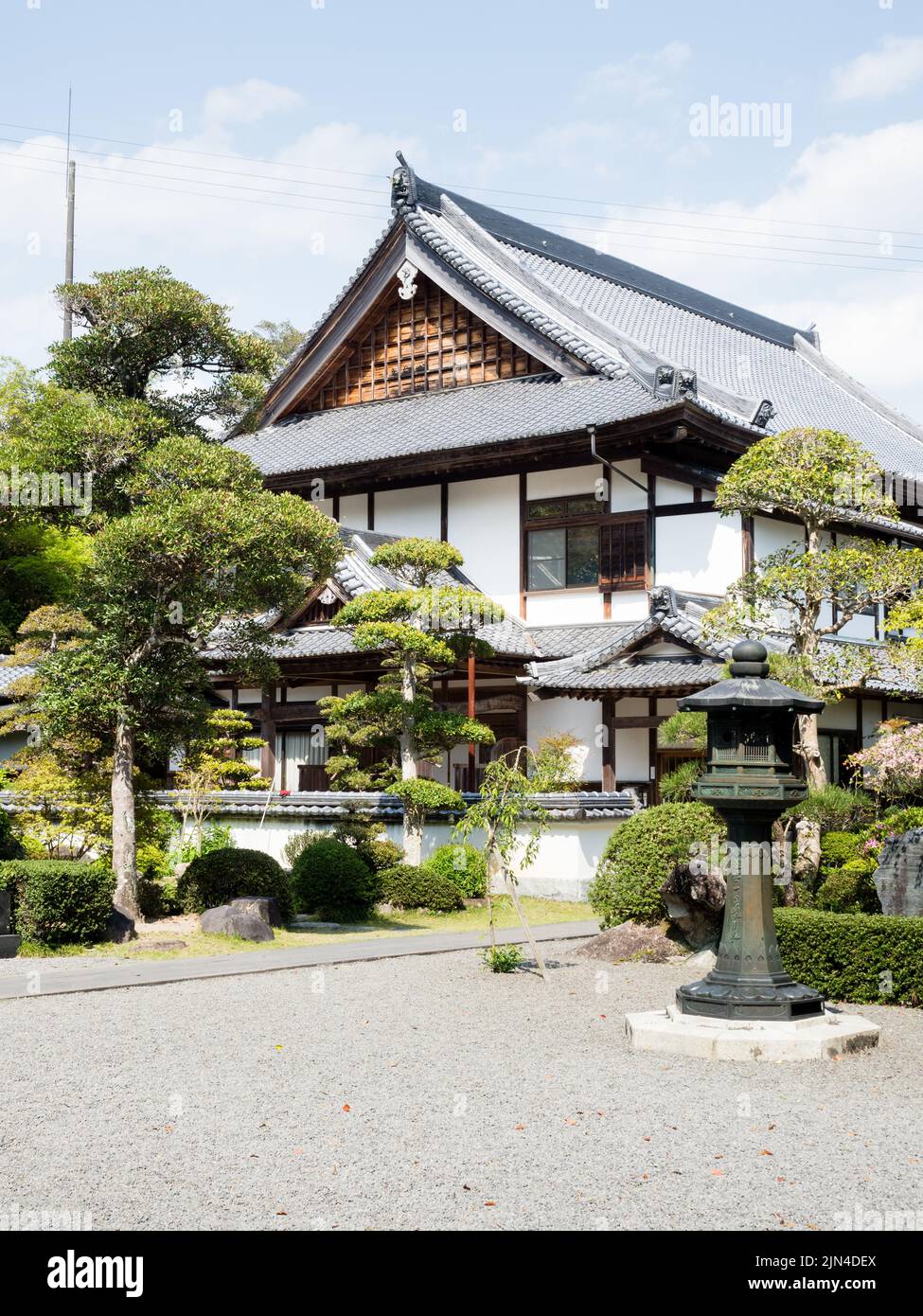 Sukumo, Japan - April 8, 2018: On the grounds of Enkoji, temple number ...