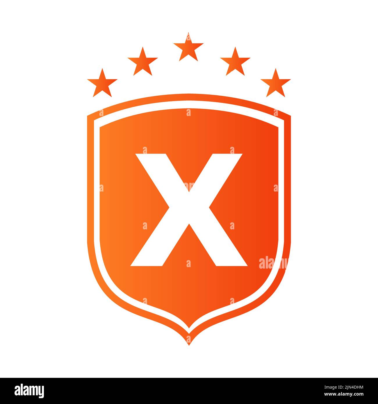 Shield Logo On Letter X Vector. Letter X Shield Security Logo ...