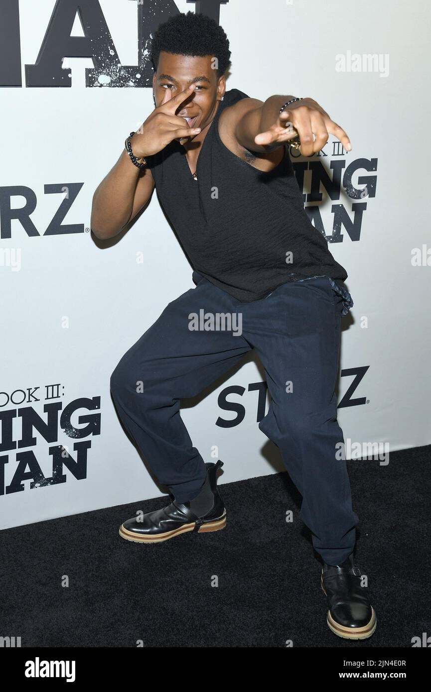 New York, USA. 08th Aug, 2022. Mekai Curtis attends the Starz's "Power ...