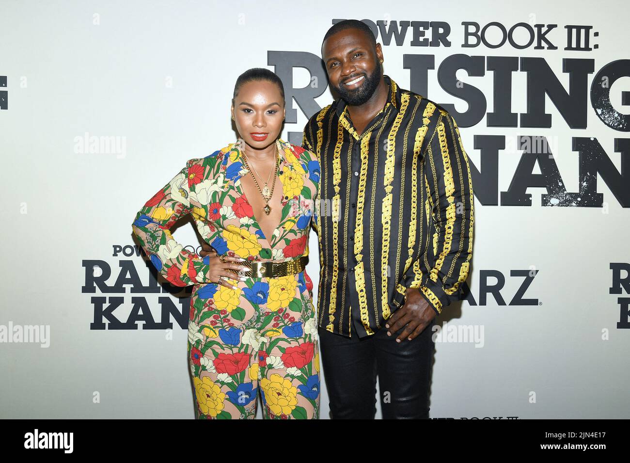 New York, USA. 08th Aug, 2022. (L-R) Chyna Layne and Rayan Lawrence ...
