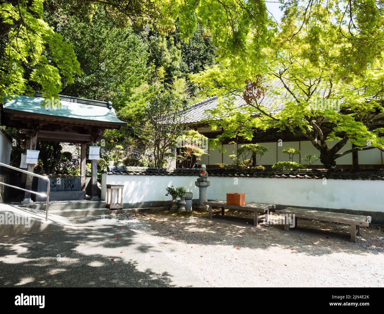 Uwajima, Ehime prefecture, Japan - April 9, 2018: On the grounds of ...