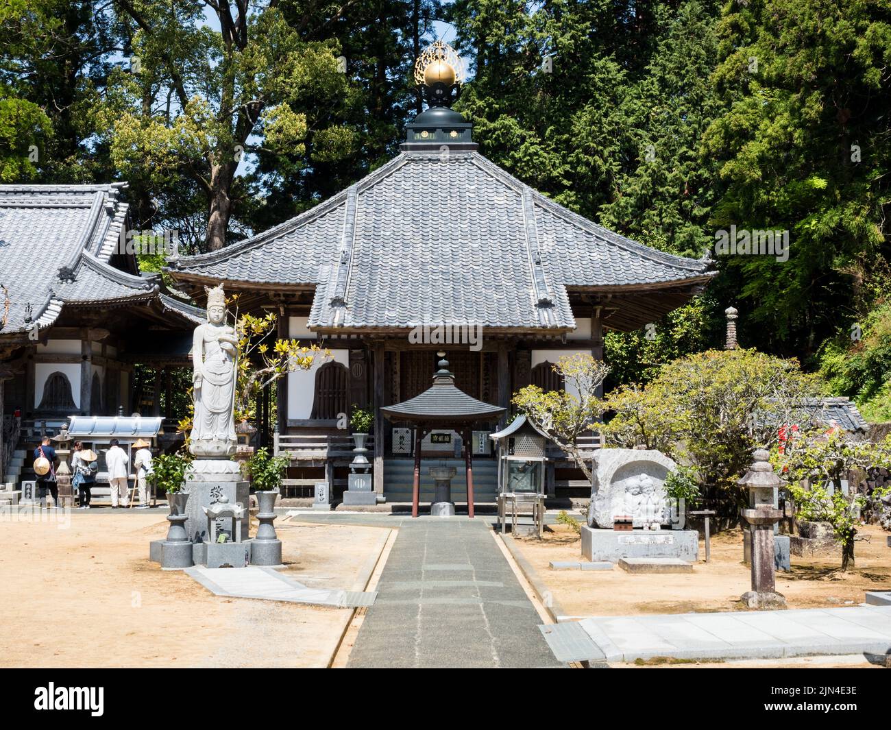 Uwajima, Ehime prefecture, Japan - April 9, 2018: Main hall of ...