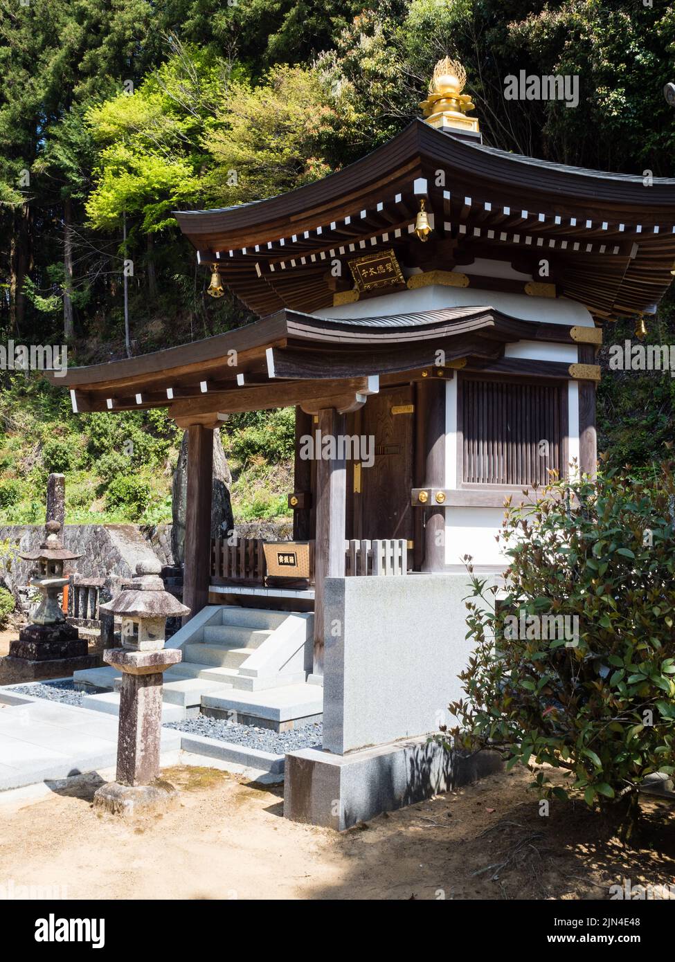 Uwajima, Ehime prefecture, Japan - April 9, 2018: On the grounds of ...
