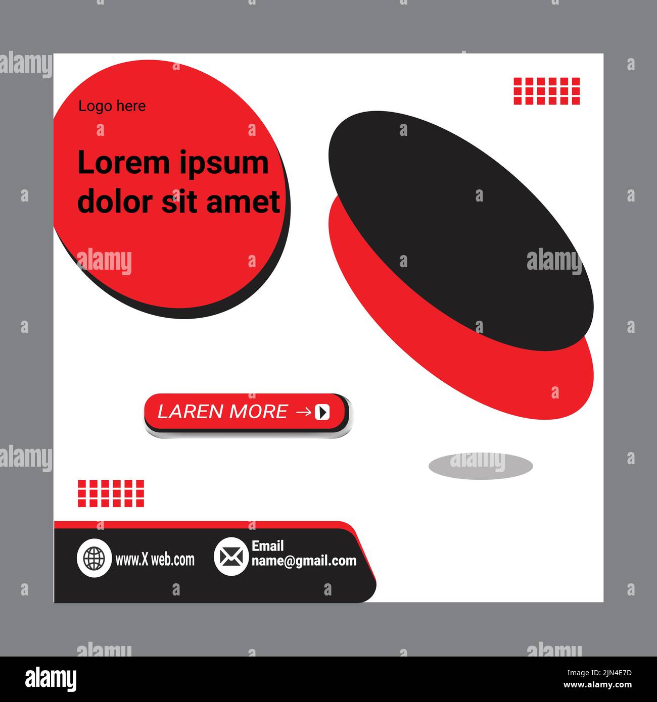 Design white square web banners for social media with diagonal transparent color elements ...