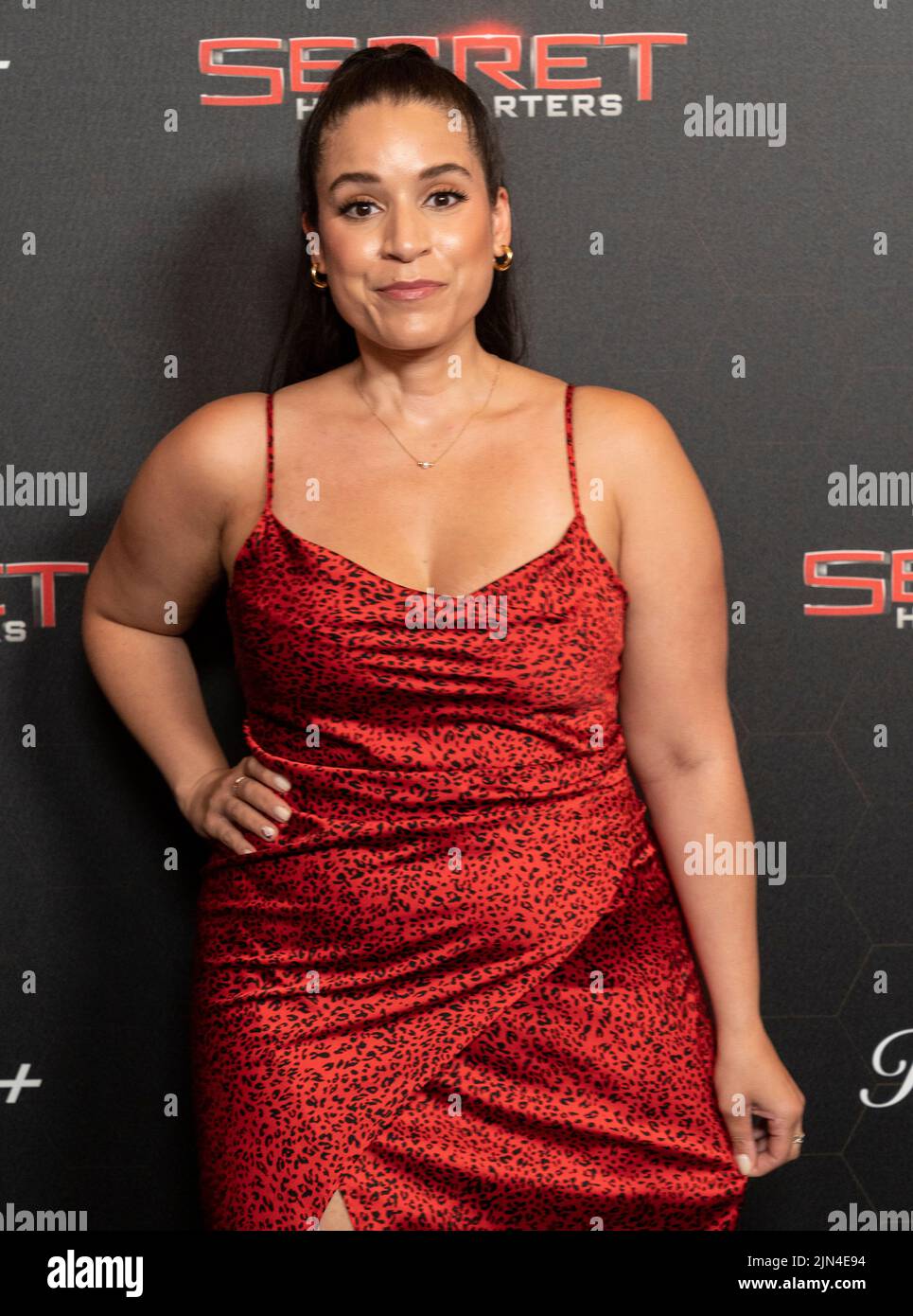 New York, NY - August 8, 2022: Gina Naomi Baez attends premiere of ...