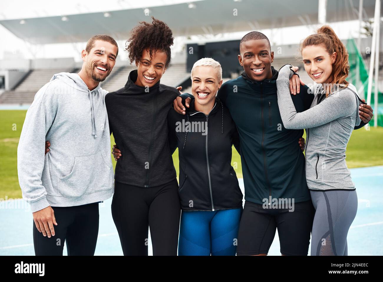 This is the team that will win. Cropped portrait of a diverse group of ...