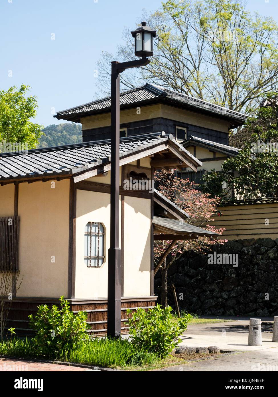 Traditional Japanese architecture in historic Ozu Old Town - Ehime ...